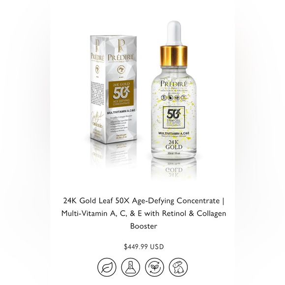 Predire Paris | Skincare | Predire Paris 24k Gold Leaf Agedefying ...